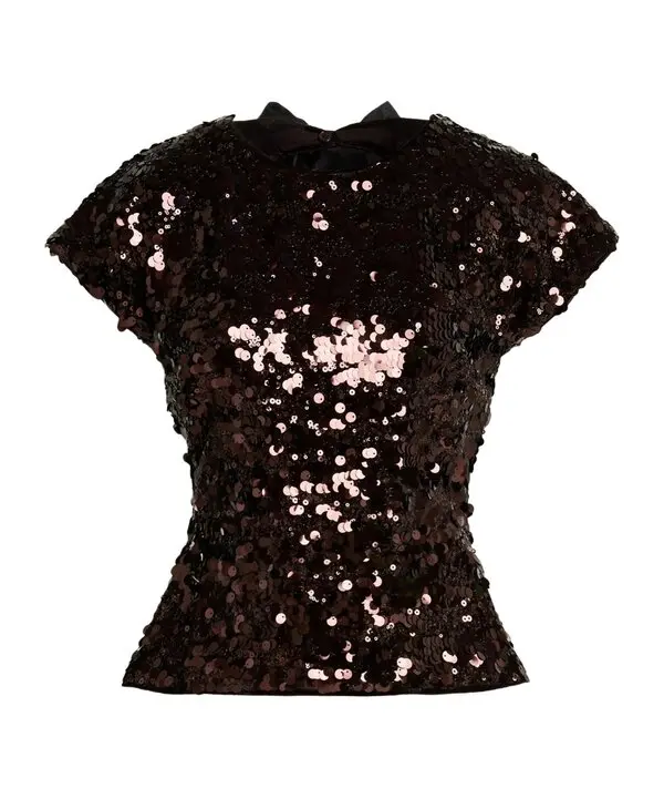 GANNI Party Tops - Black