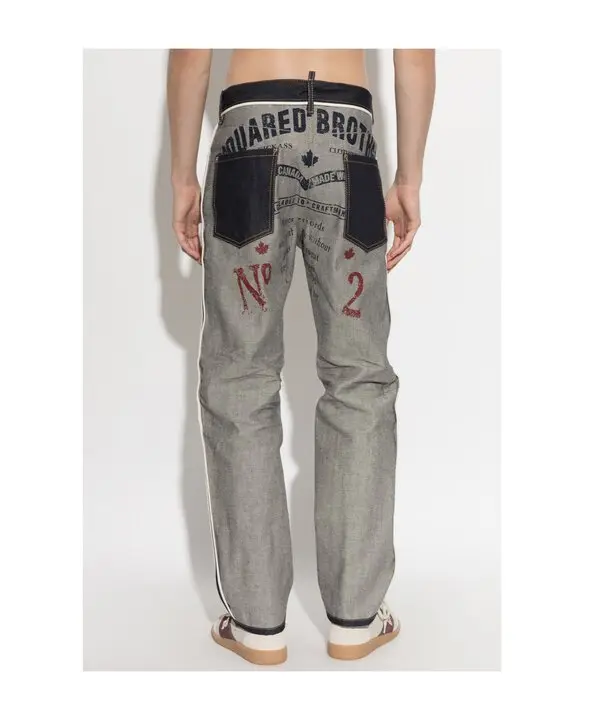 Dsquared2 Logo Straight Leg Jeans - 470