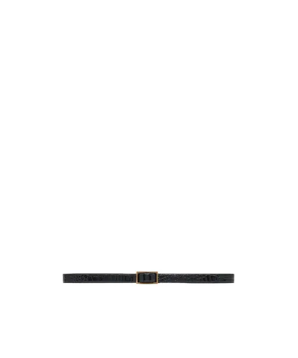 Emporio Armani Embossed Buckle Belt