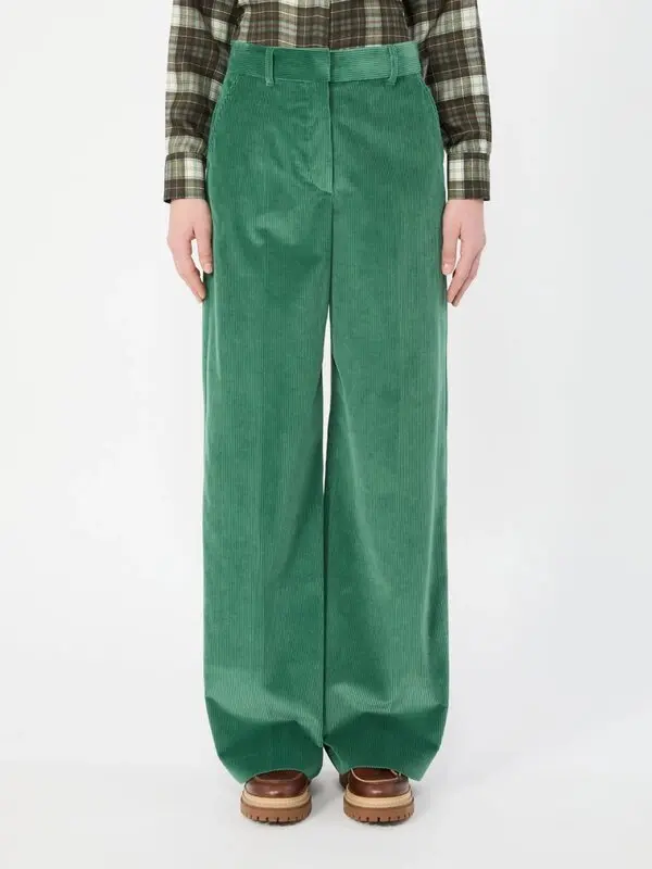 Max Mara Cotton Velvet Trousers