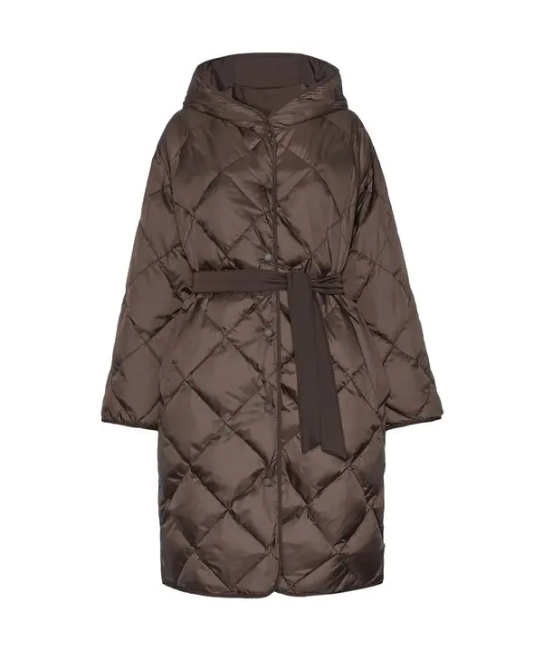 Max Mara Reversible Down Jacket In Technical Twill