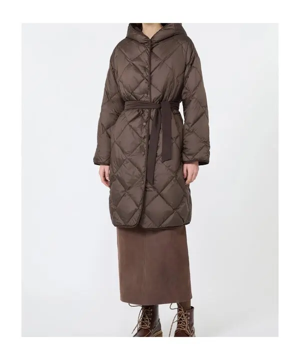 Max Mara Reversible Down Jacket In Technical Twill