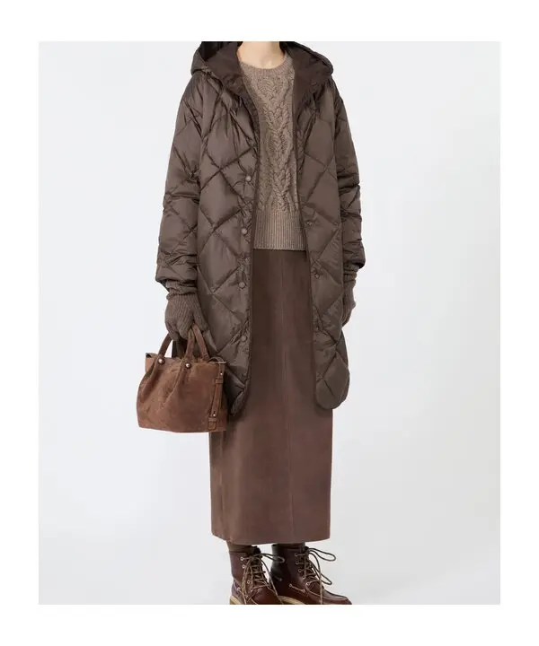 Max Mara Reversible Down Jacket In Technical Twill