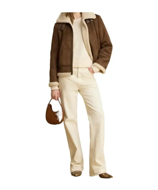 Ralph Lauren Buckle-trim Faux-suede Jacket