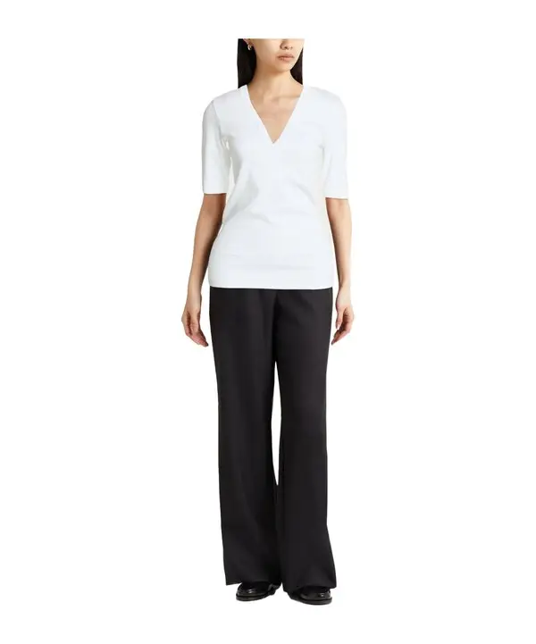 Brunello Cucinelli V-neck T-shirts - White