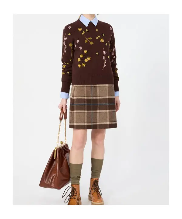 Max Mara Embroidered Wool Sweater