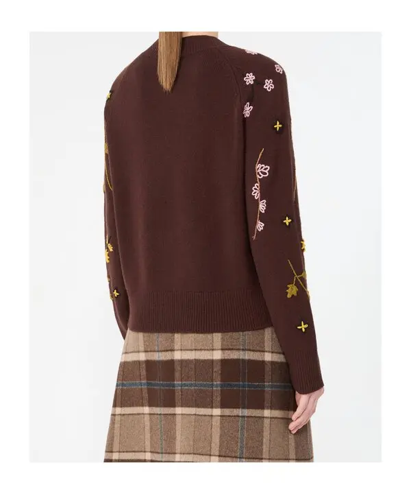 Max Mara Embroidered Wool Sweater