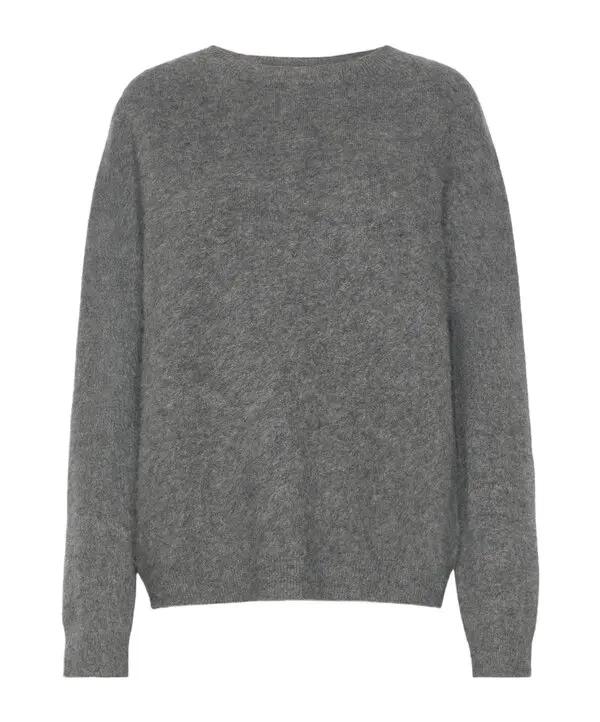 Max Mara Crew Neck Knitted Sweater - Dark Gray