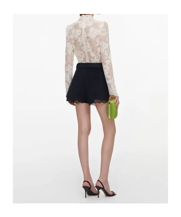 SELF-PORTRAIT Sequin Lace Top