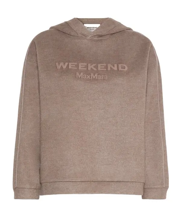 Max Mara Jersey Hooded Sweatshirt - Maroon