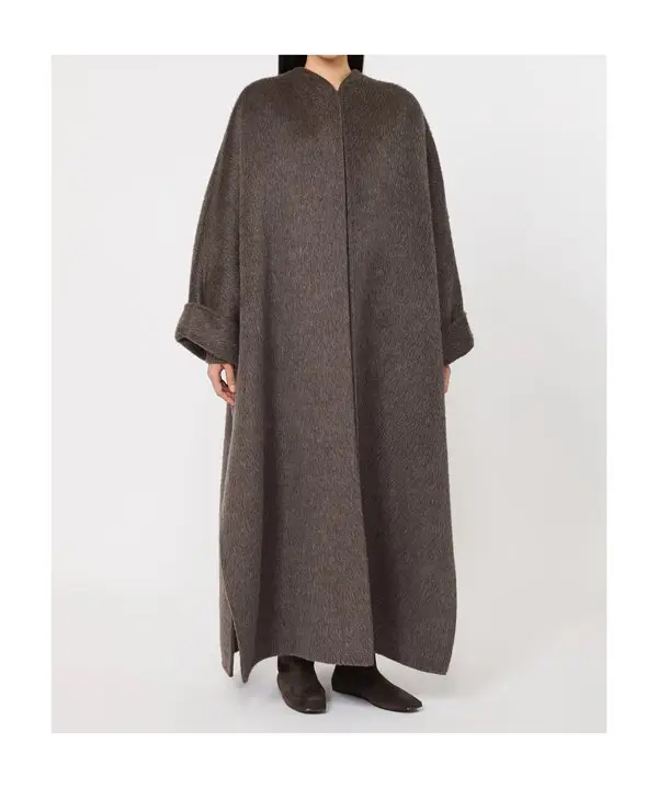 Max Mara Febo Long Collarless Coat