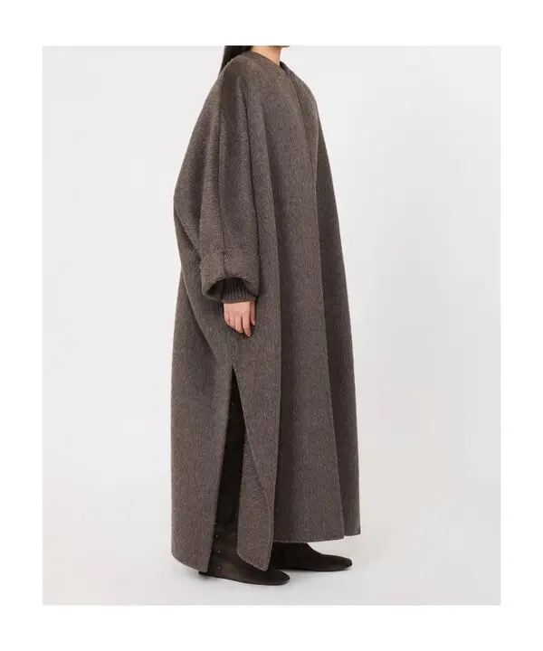 Max Mara Febo Long Collarless Coat