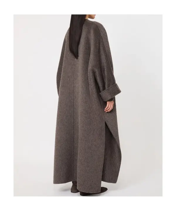 Max Mara Febo Long Collarless Coat