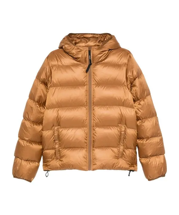 Aspesi Hooded Puffer Coat - Brown