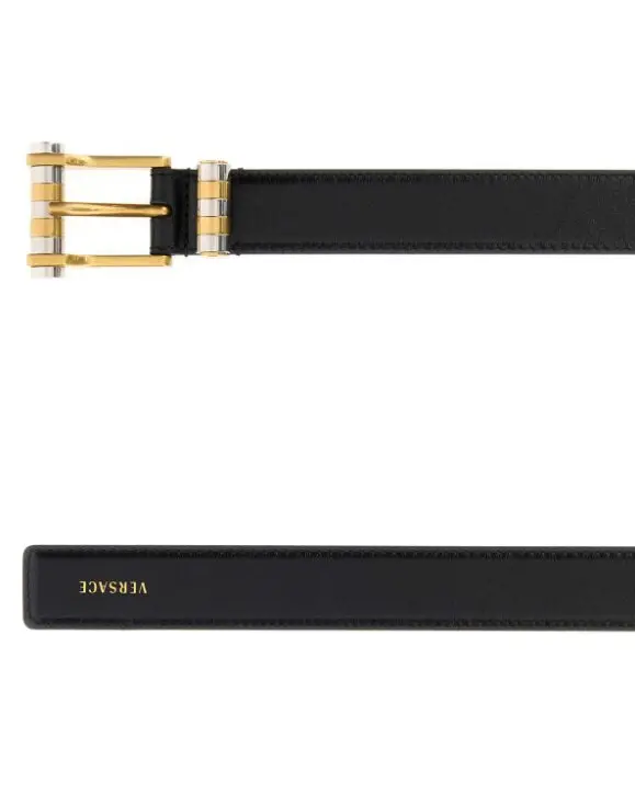 Versace Logo-printed Buckle Belt