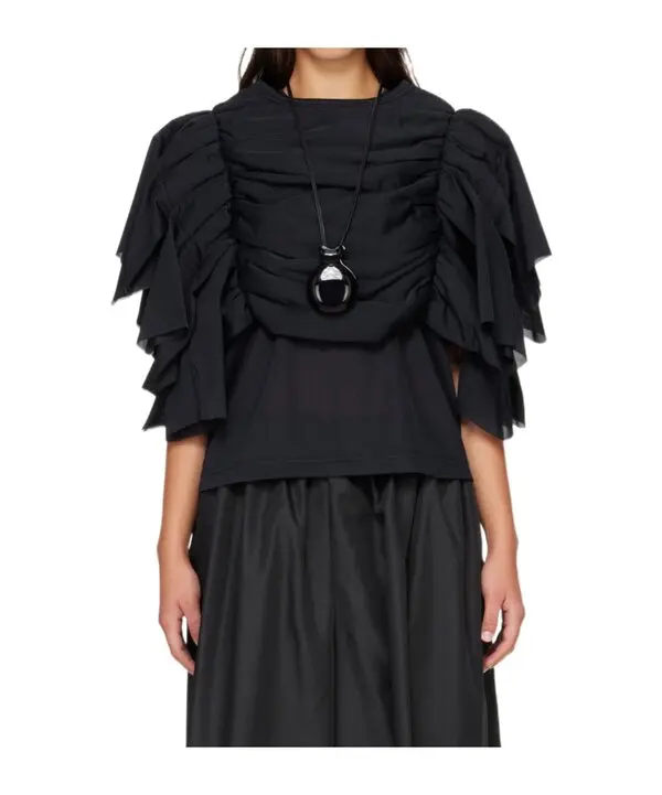 Comme Des Garçons Pleated Top
