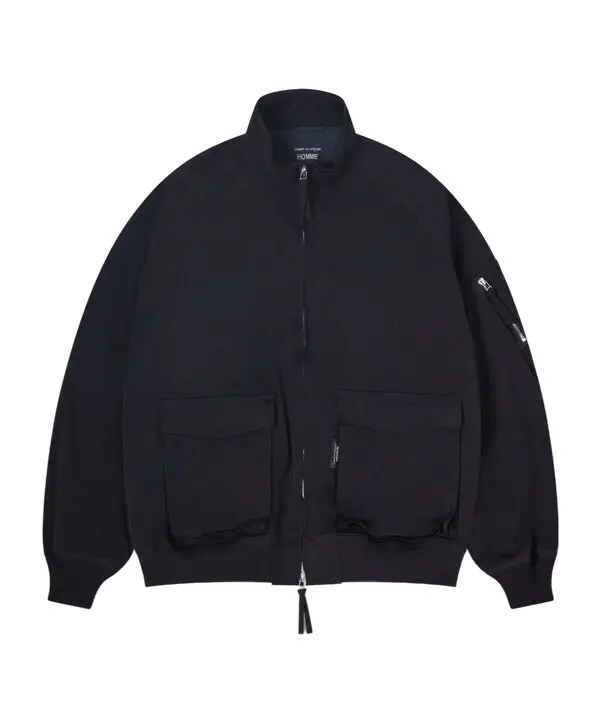 Comme Des Garçons Zip-up Jacket - Black
