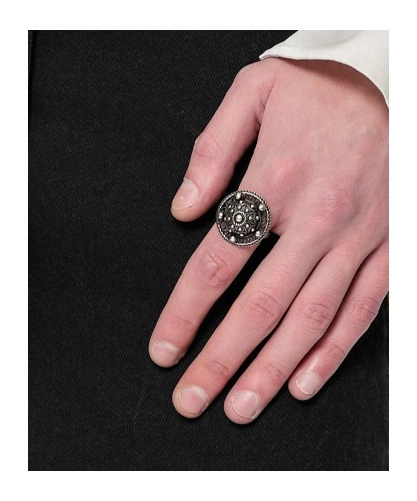 ANN DEMEULEMEESTER Andro Lantern Dome Ring - Ancient Silver