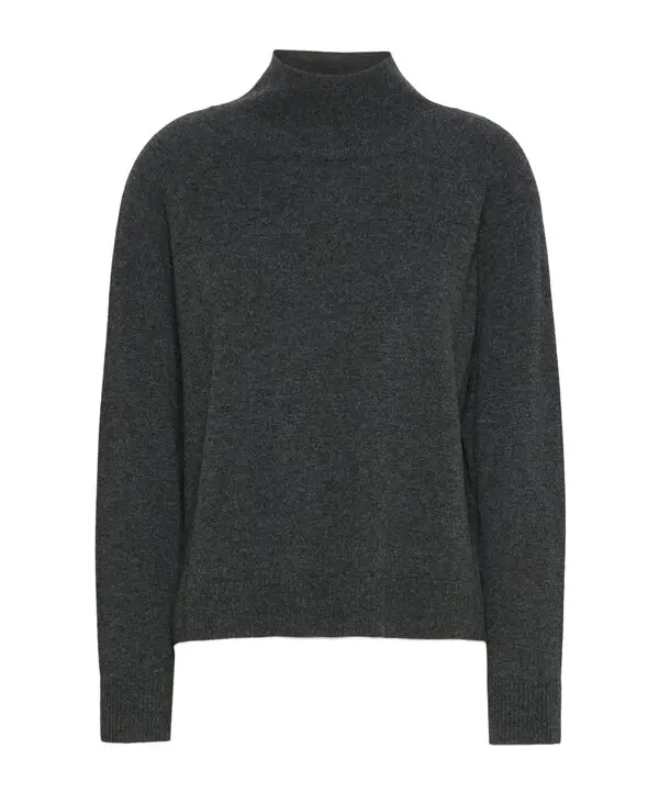 Max Mara Wkdzarina High Neck Knitted Jumper - Dark Gray