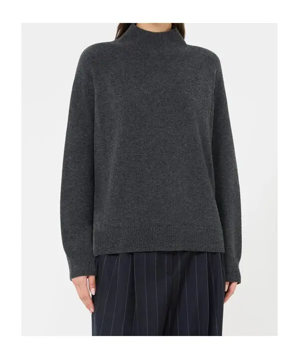 Max Mara Zarina Ribbed Funnel Neck Sweater