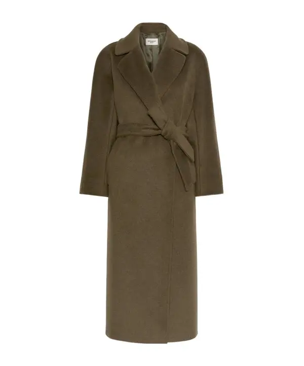 Max Mara Wool And Alpaca Teddy Coat - Khaki