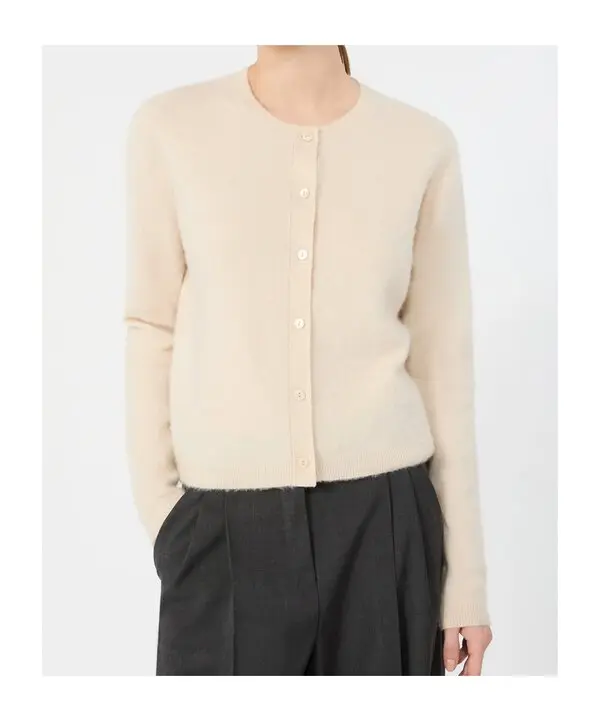 Max Mara Wool And Cashmere Yarn Cardigan Ice