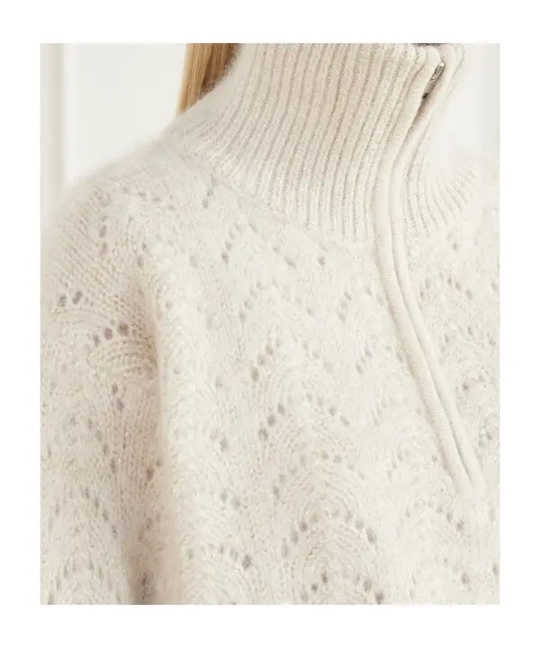 FRAME Ribbed-knit Zip-up Sweater