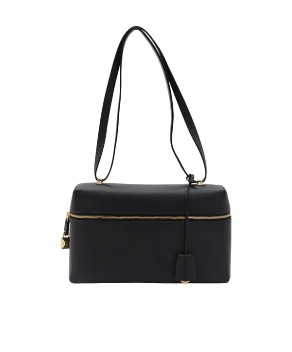 Loro Piana Zippered Shoulder Bag - Black