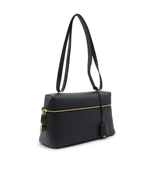Loro Piana Zippered Shoulder Bag - Black