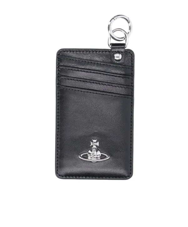 VIVIENNE WESTWOOD Orb Keyring Card Wallet - Black