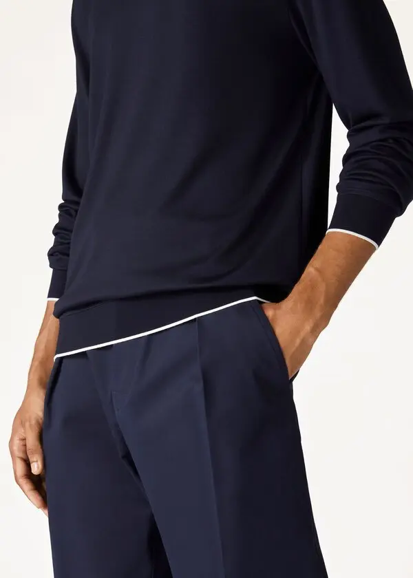 Loro Piana Gok Freshly Cut Wool Round-neck Sweater