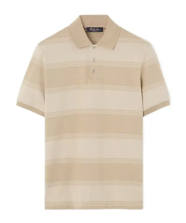 Loro Piana Parkland Polo Shirt - Beige Fancy