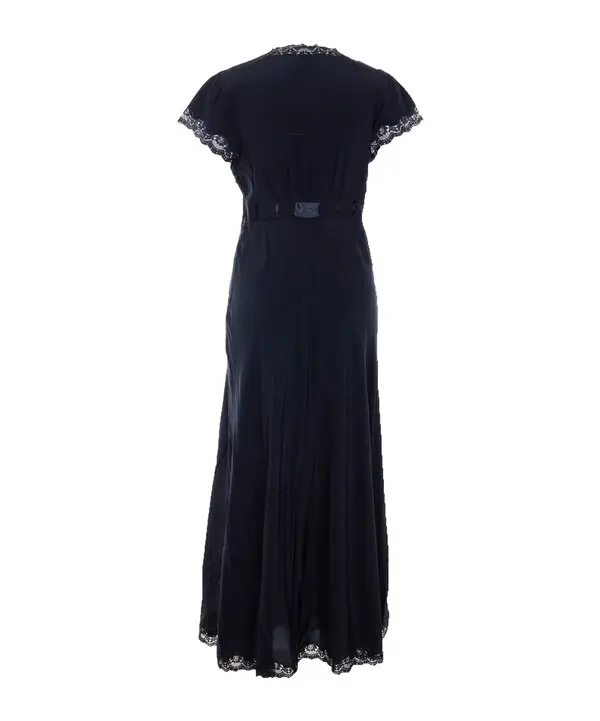Rixo Marlice Lace Trim Maxi Dress