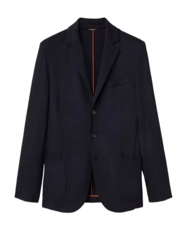 Loro Piana Lapel Long-sleeved Wool Suit Coat