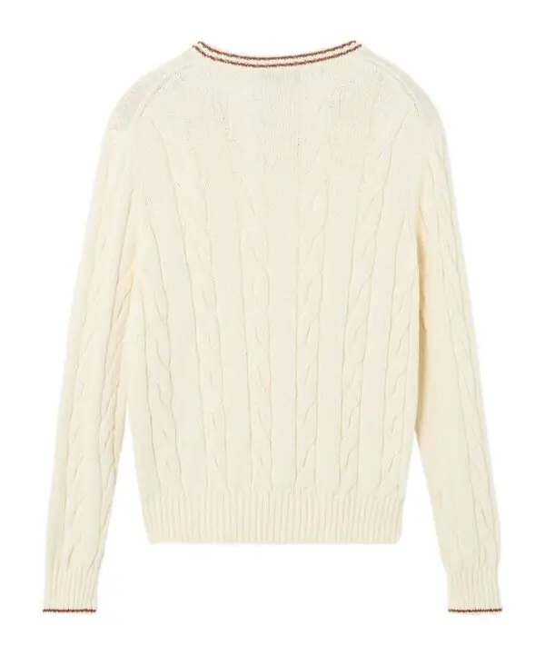 Loro Piana Augusta V-neck - White/kummel