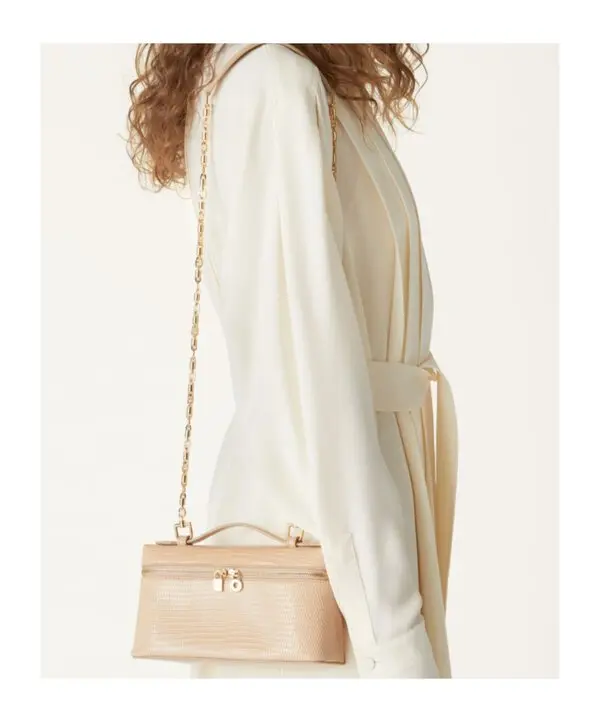 Loro Piana Extra Pocket L19 Shoulder Bag - Light Mastic/sun Gold