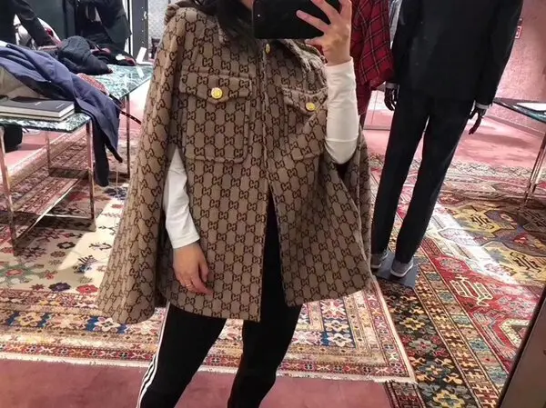 Gucci Gg Wool Cape