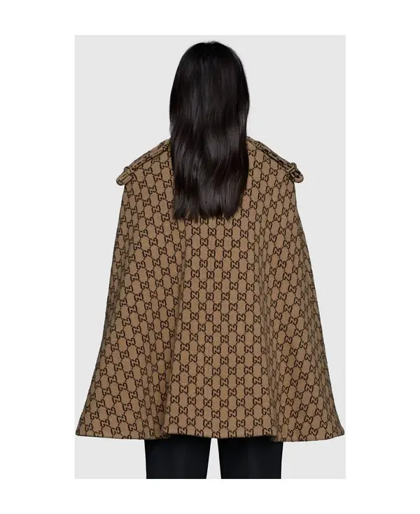 Gucci Gg Wool Cape