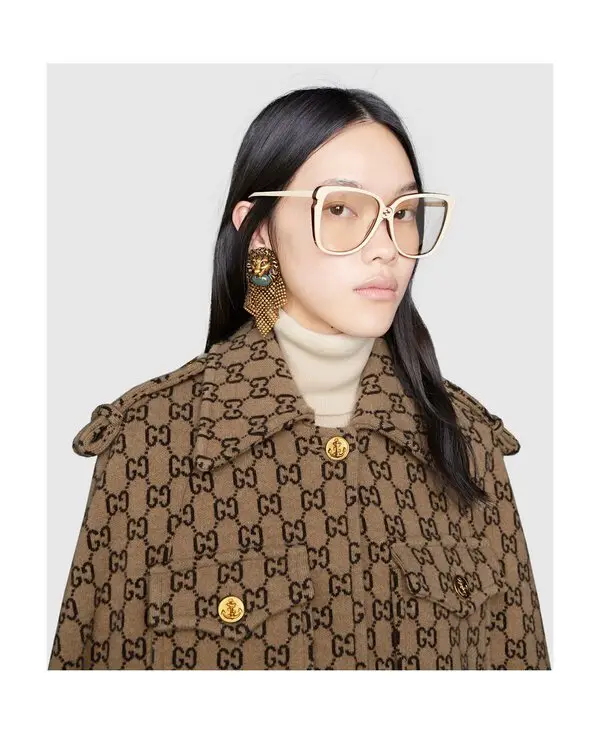 Gucci Gg Wool Cape