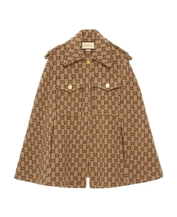 Gucci Gg Wool Cape