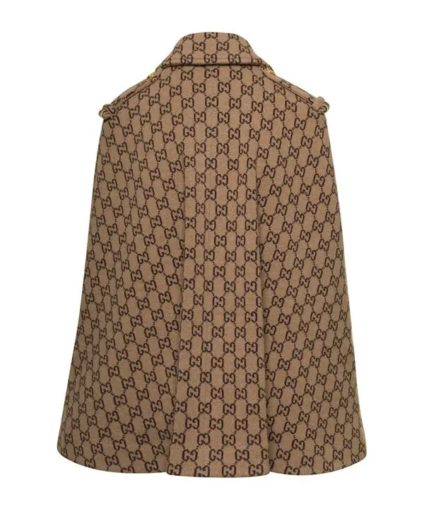 Gucci Gg Wool Cape
