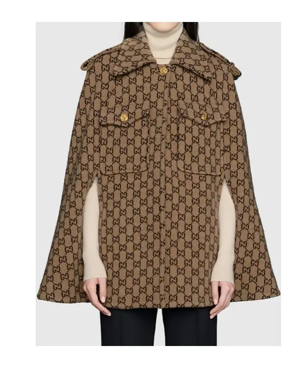 Gucci Gg Wool Cape