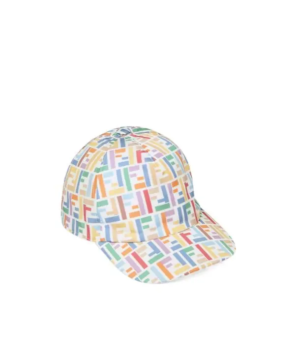 Fendi Logo-embroidered Ff-print Baseball Cap