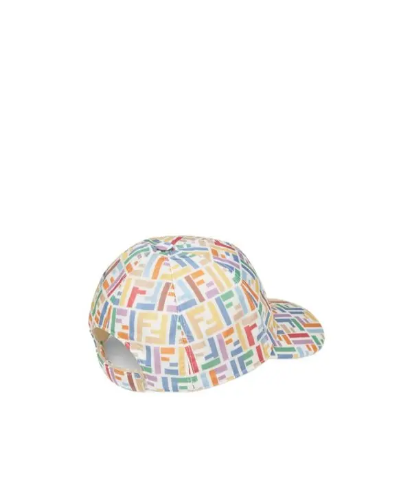 Fendi Logo-embroidered Ff-print Baseball Cap
