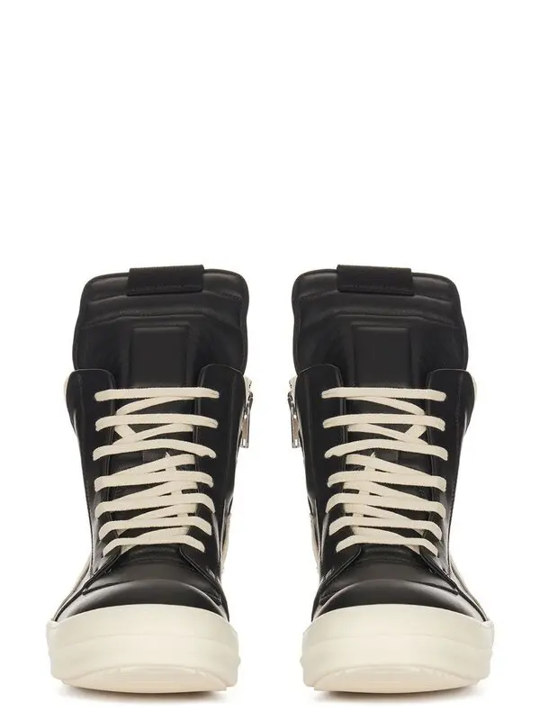 Rick Owens Geobasket Round Toe Lace-up Sneakers
