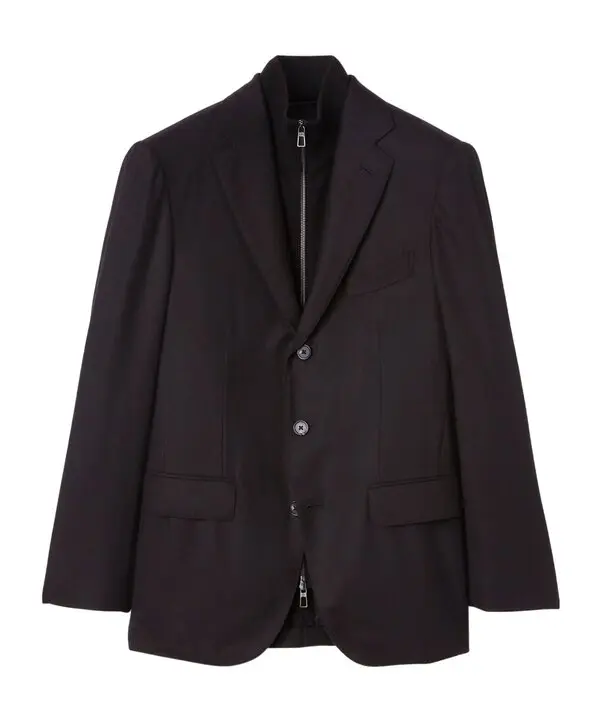 Loro Piana Single-breasted Long-sleeved Cashmere Blazer