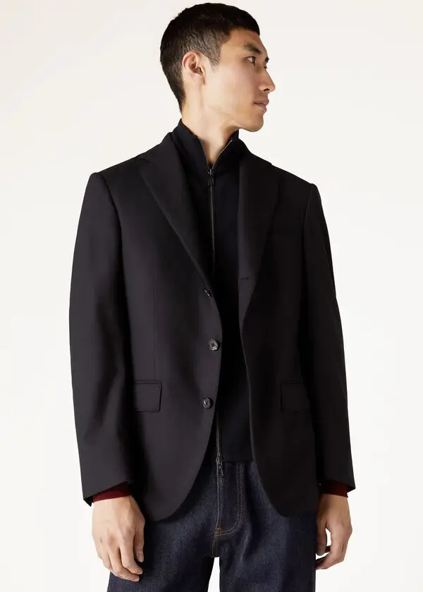 Loro Piana Single-breasted Long-sleeved Cashmere Blazer