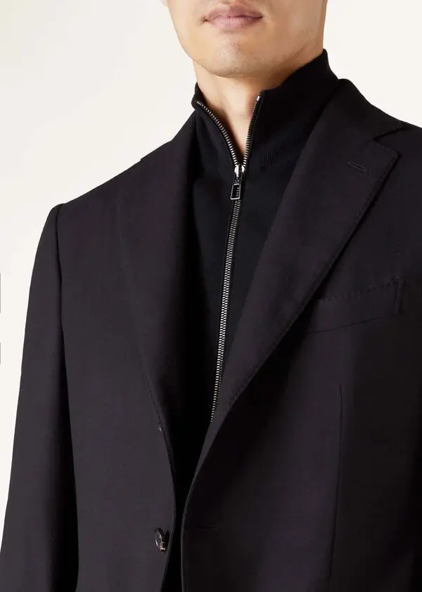 Loro Piana Single-breasted Long-sleeved Cashmere Blazer