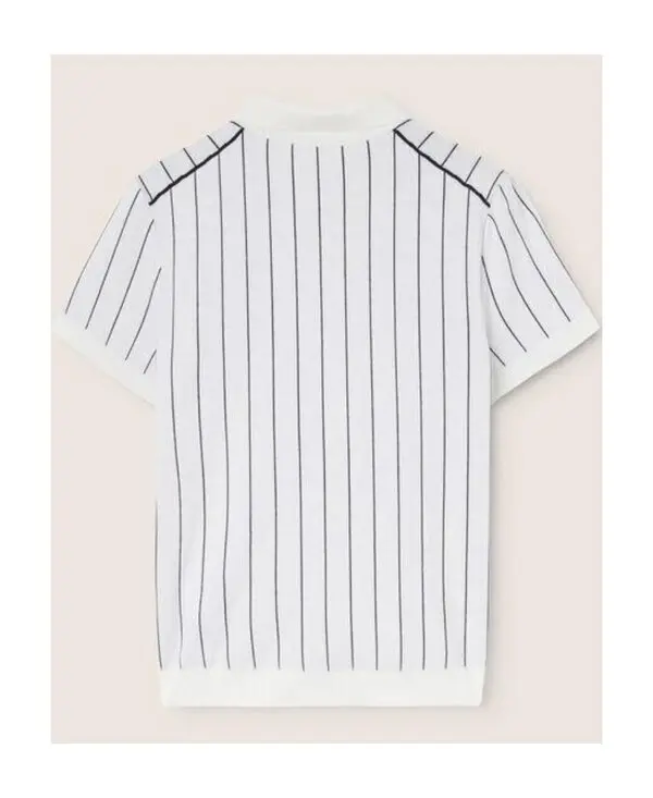 Loro Piana Striped Wool Polo Shirt