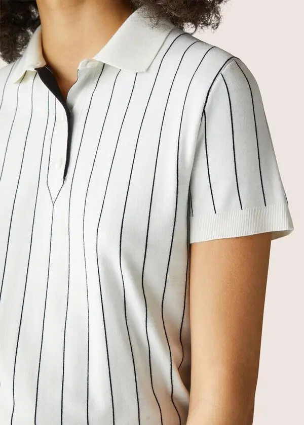 Loro Piana Striped Wool Polo Shirt